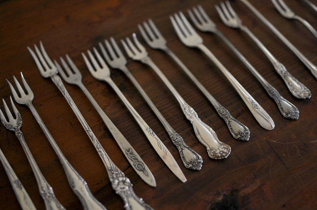 Vintage Cocktail Forks (Set of 4) | Lady Oyster